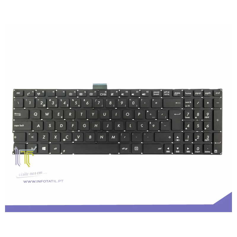 Asus X553 Teclado PT S/ Frame - 90NB04X1-R31PO0-SF